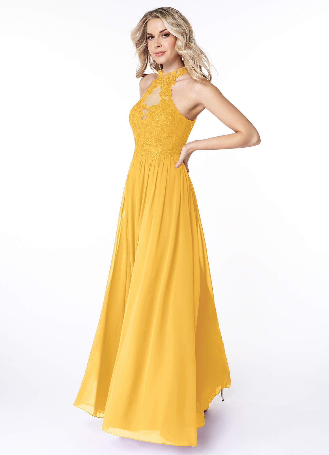 Marigold Azazie Prue Bridesmaid Dresses | Azazie