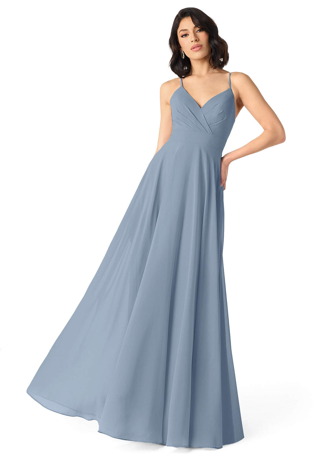 Dusty Blue Avelina Try-on Dress Sample Dress Bridesmaid Dresses | Azazie