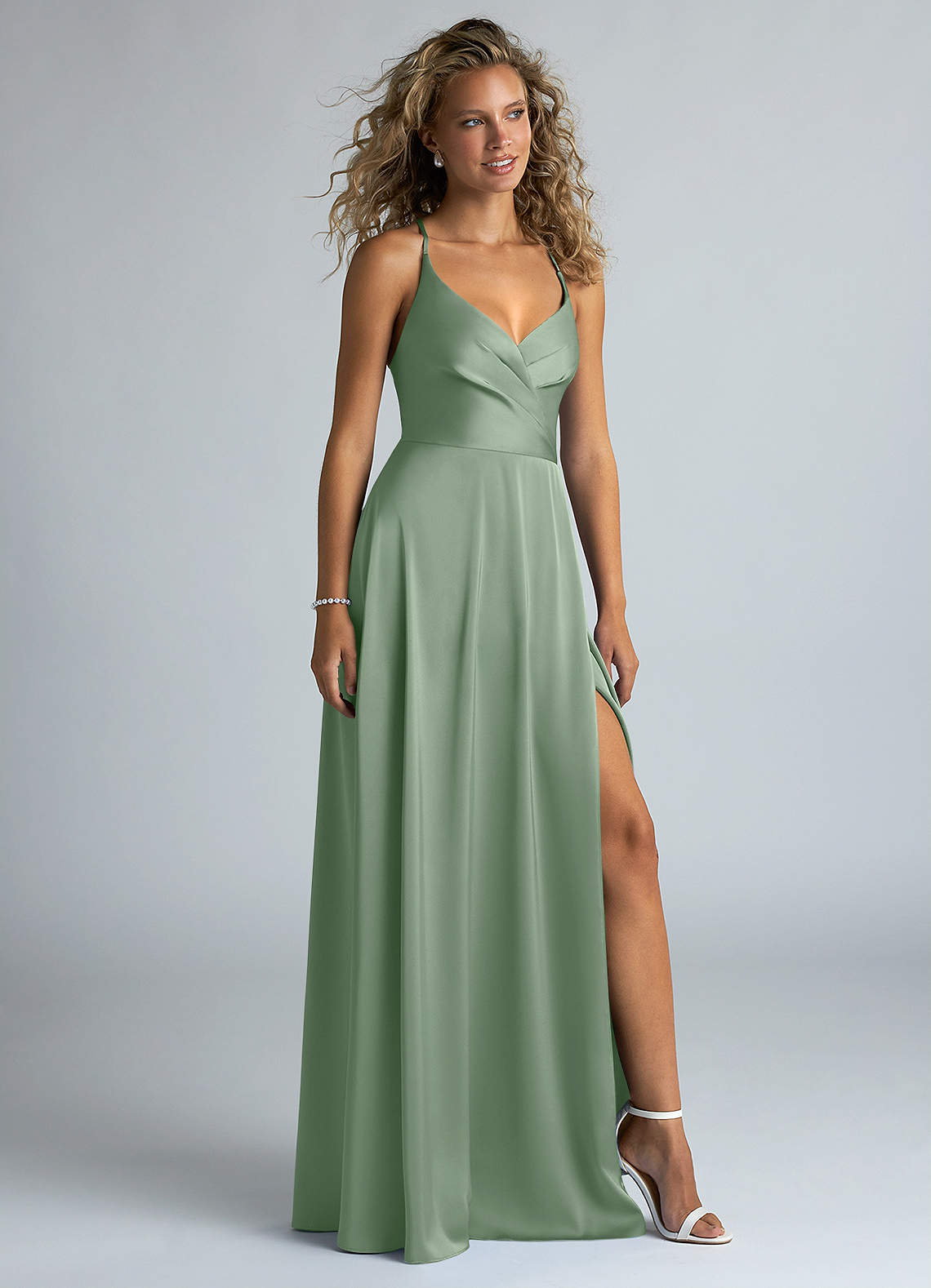Azazie Davis Matcha Bridesmaid Dresses | Azazie