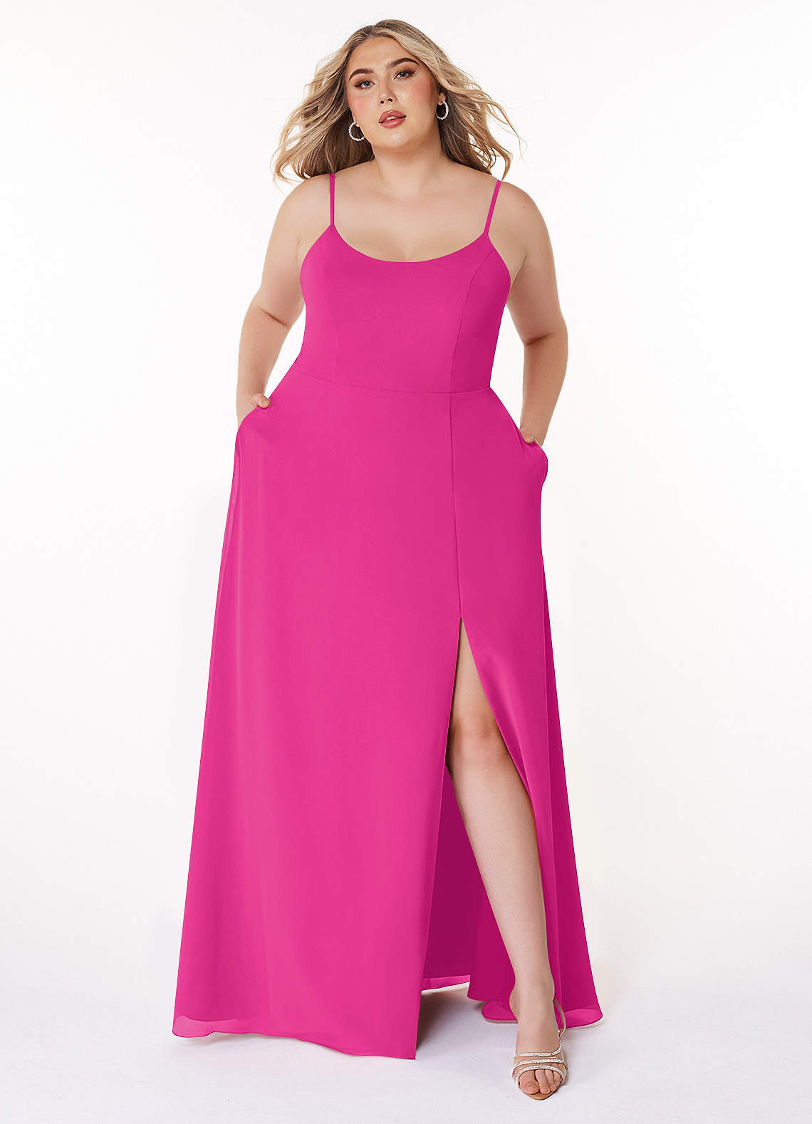 Azazie Moira Fuchsia Bridesmaid Dresses | Azazie
