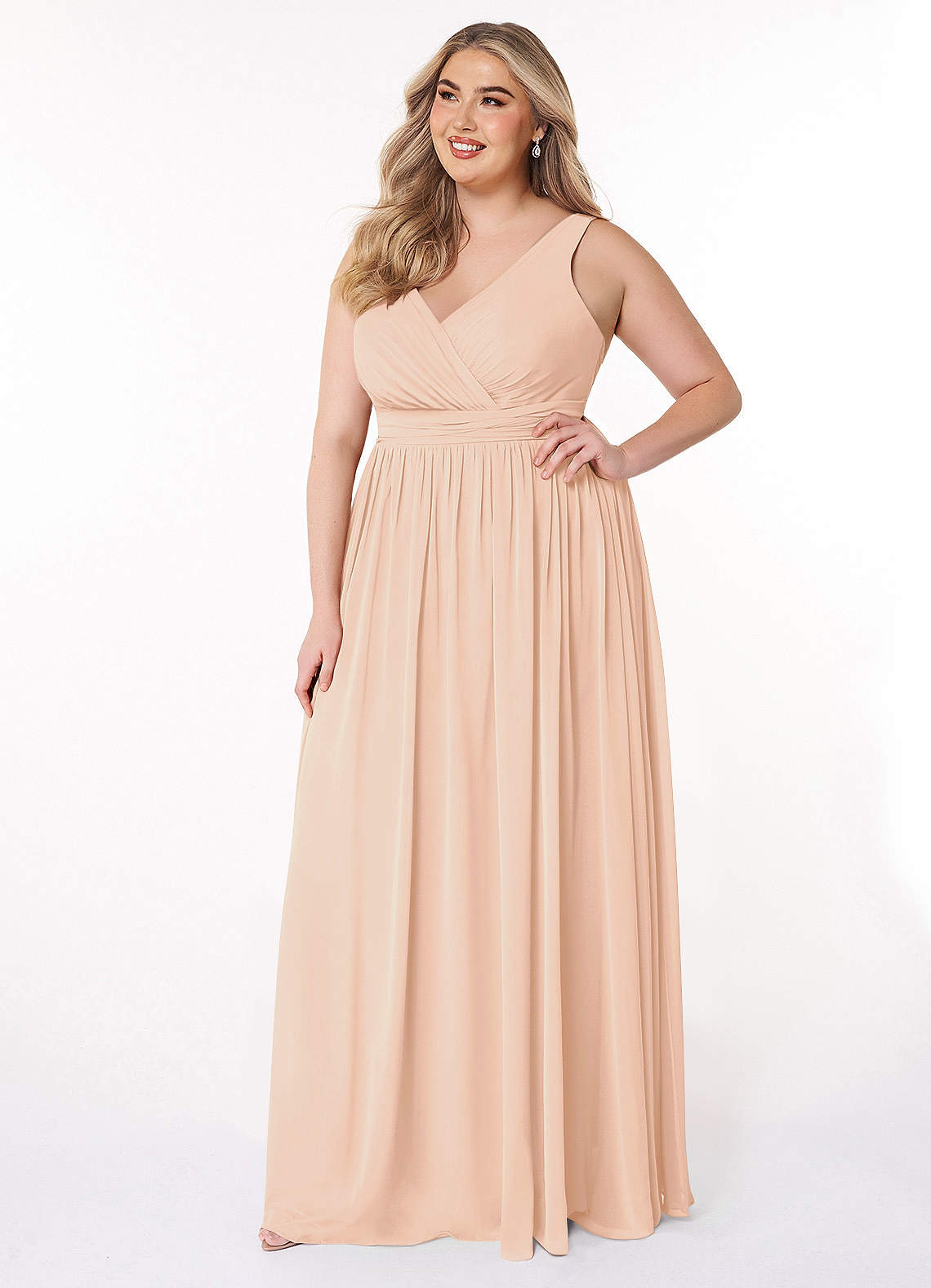 Azazie Kora English Rose Bridesmaid Dresses | Azazie