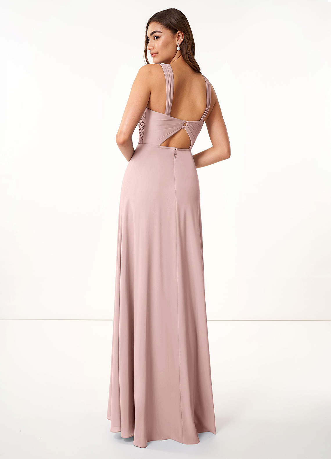 Dusty Rose Azazie Brandie Bridesmaid Dresses | Azazie