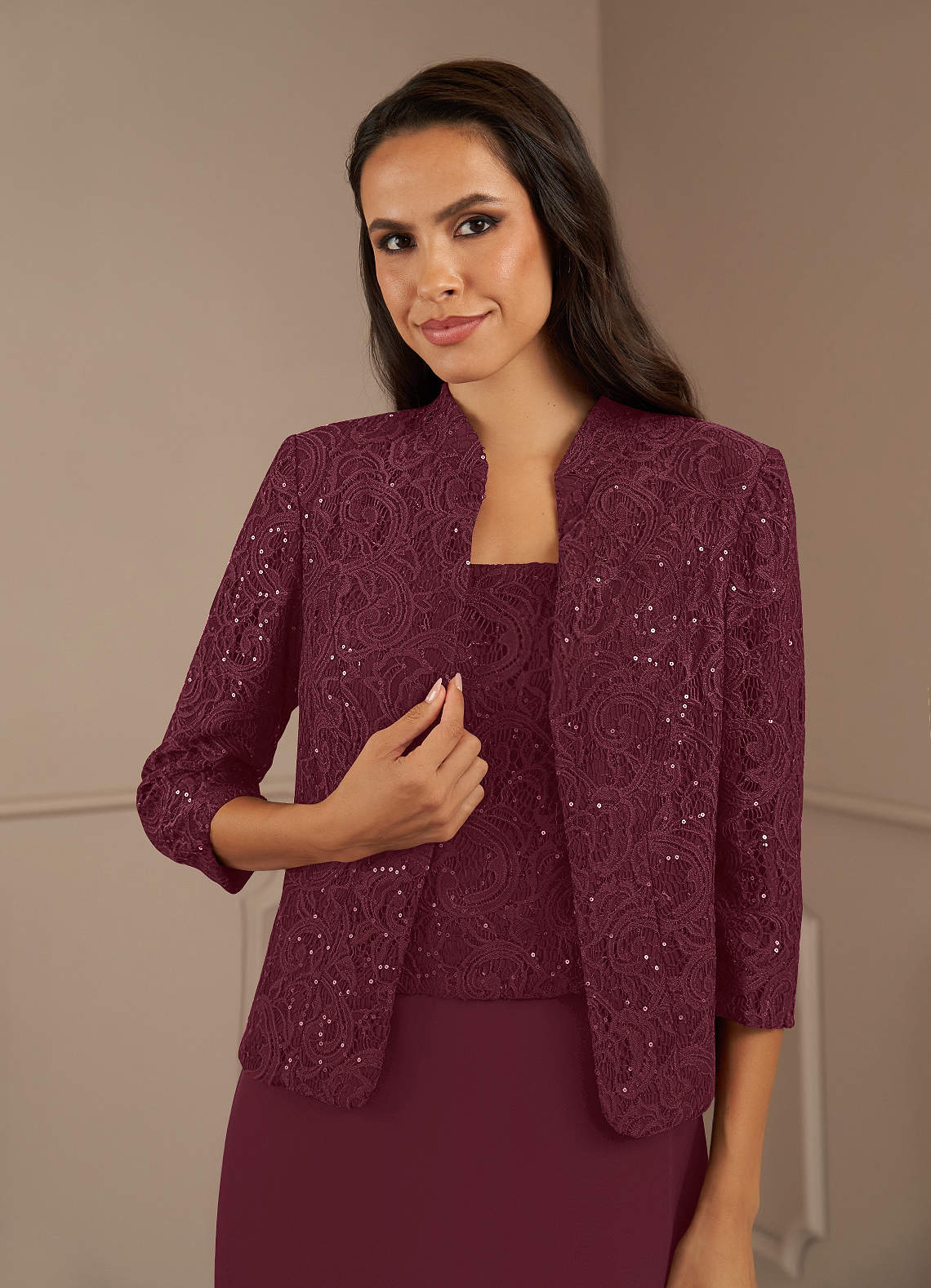 Cabernet Azazie Cornelia Cabernet Sheath Square Neckline Sequins ...