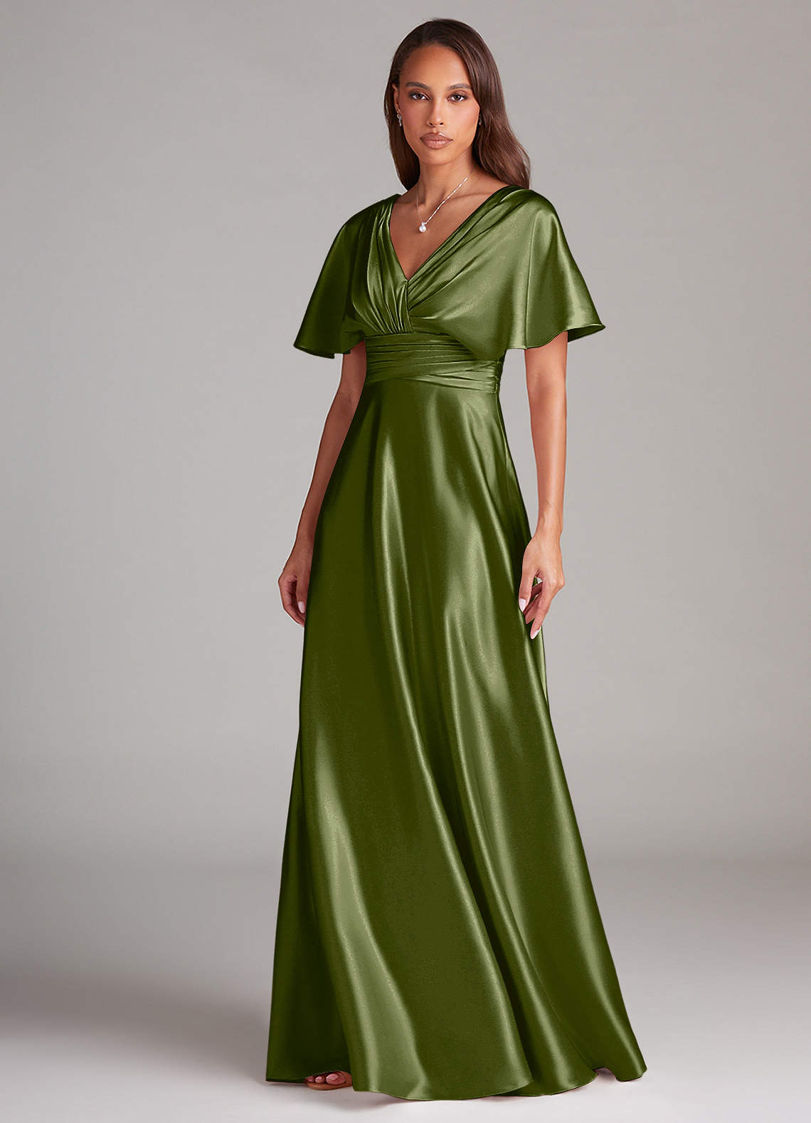 Azazie Pamela Olive Bridesmaid Dresses | Azazie