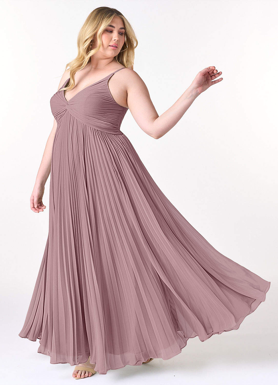 Dusty Rose Azazie Raychelle Bridesmaid Dresses | Azazie
