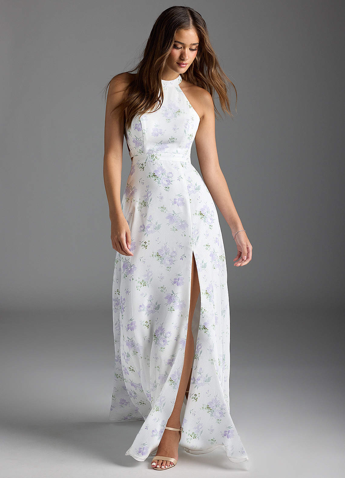 Azazie Clarice Blue Vintage Floral Bridesmaid Dresses | Azazie