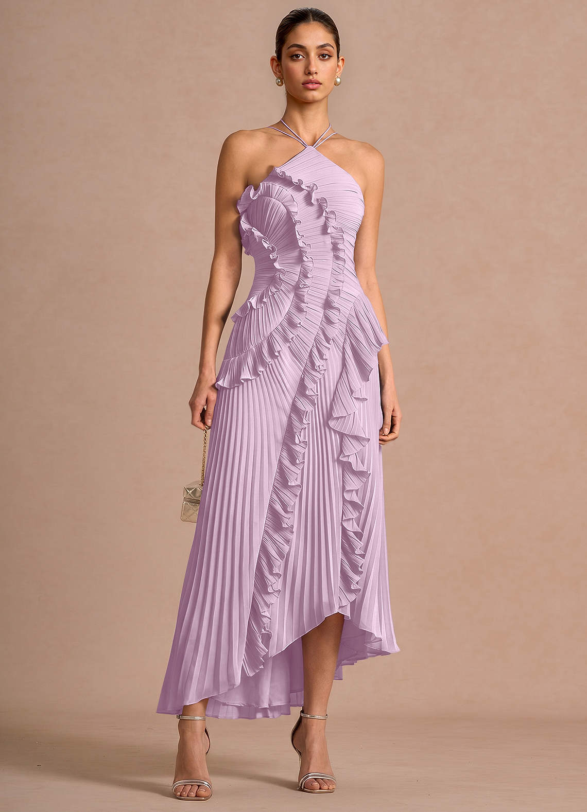 Hatsu Frosted Lilac Maxi Dress | Azazie UK