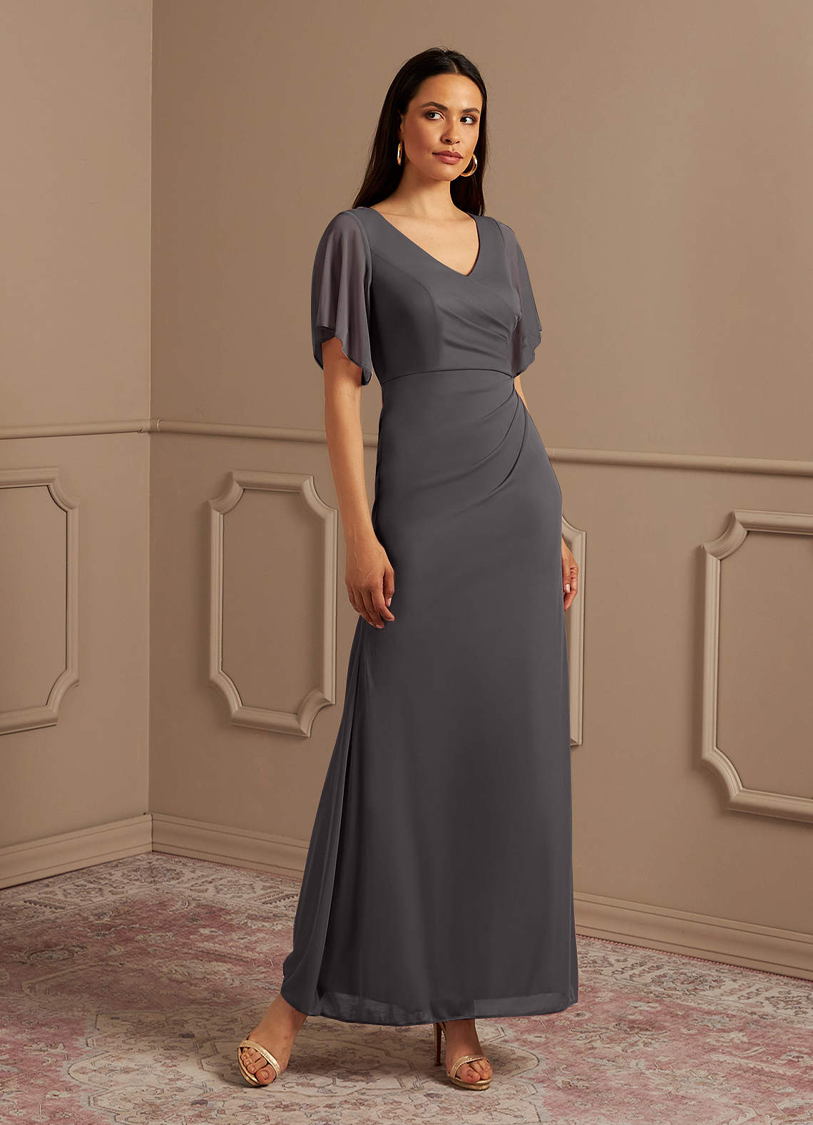 Steel Grey Azazie Selah Mother Of The Bride Dress Mother Of The Bride