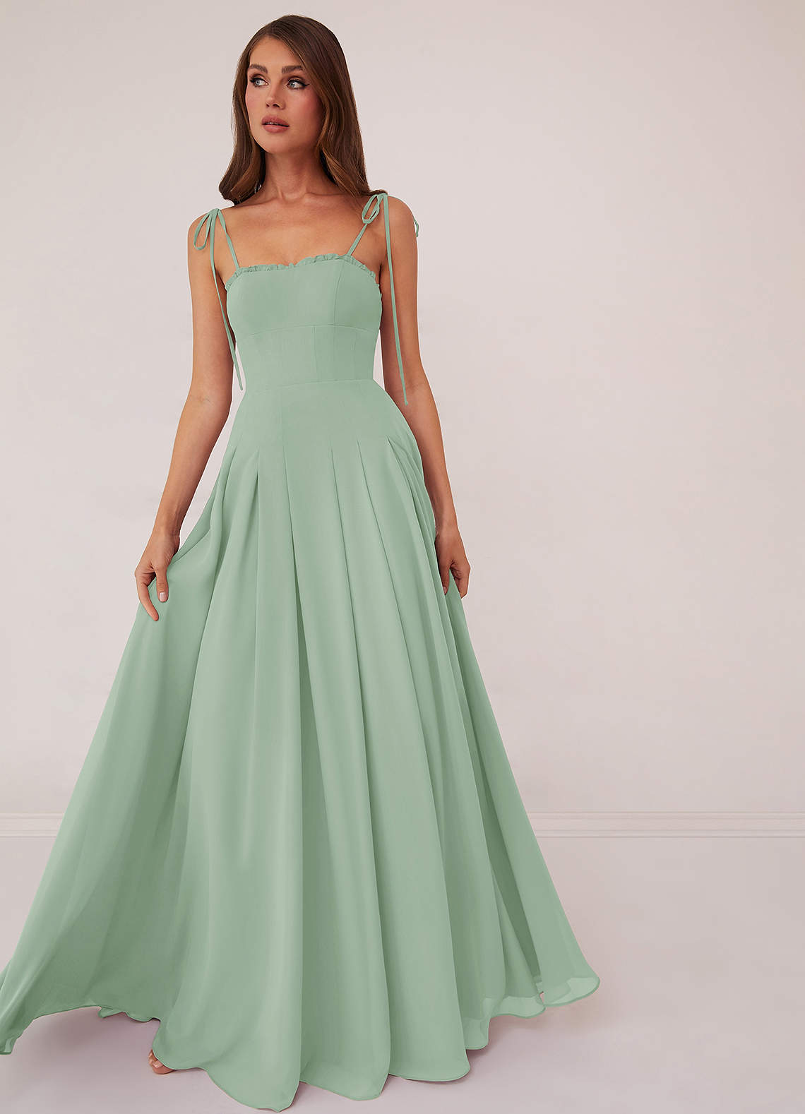Barbie™ AZAZIE 1014 Agave Bridesmaid Dresses | Azazie