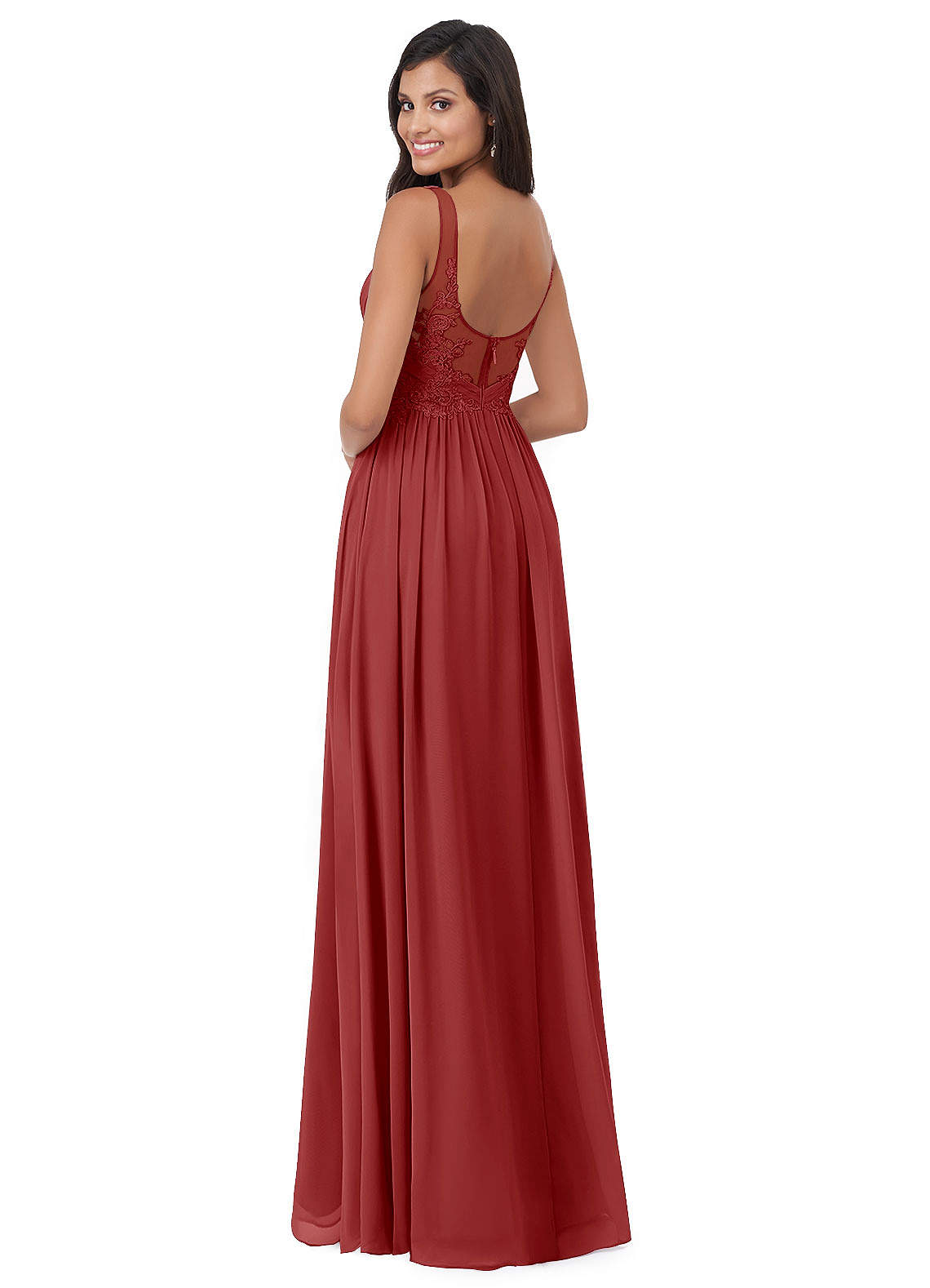 Rust Azazie Robbie Bridesmaid Dresses | Azazie
