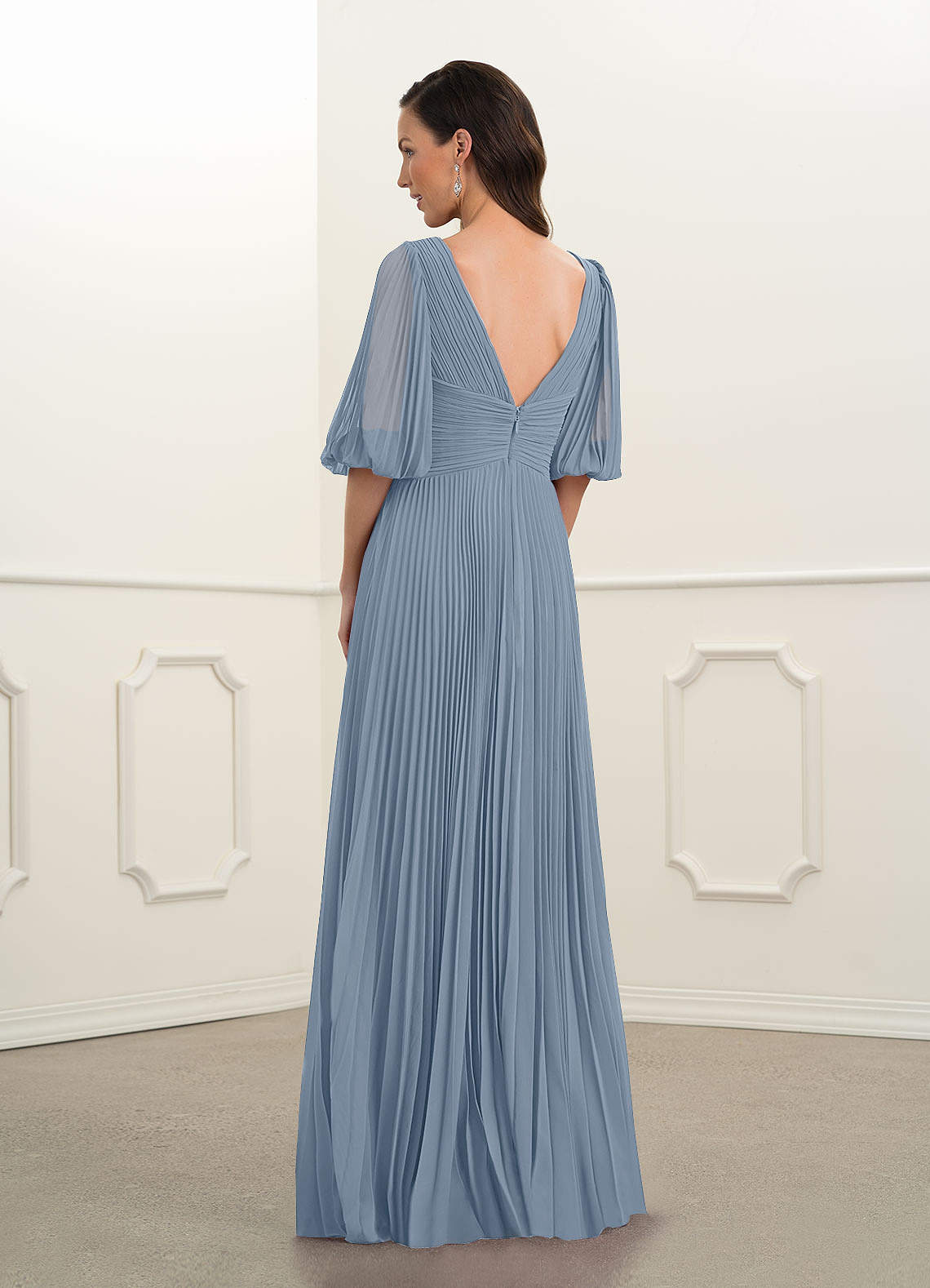 Dusty Blue Azazie Zahara Mother of the Bride Dress Mother of the Bride ...