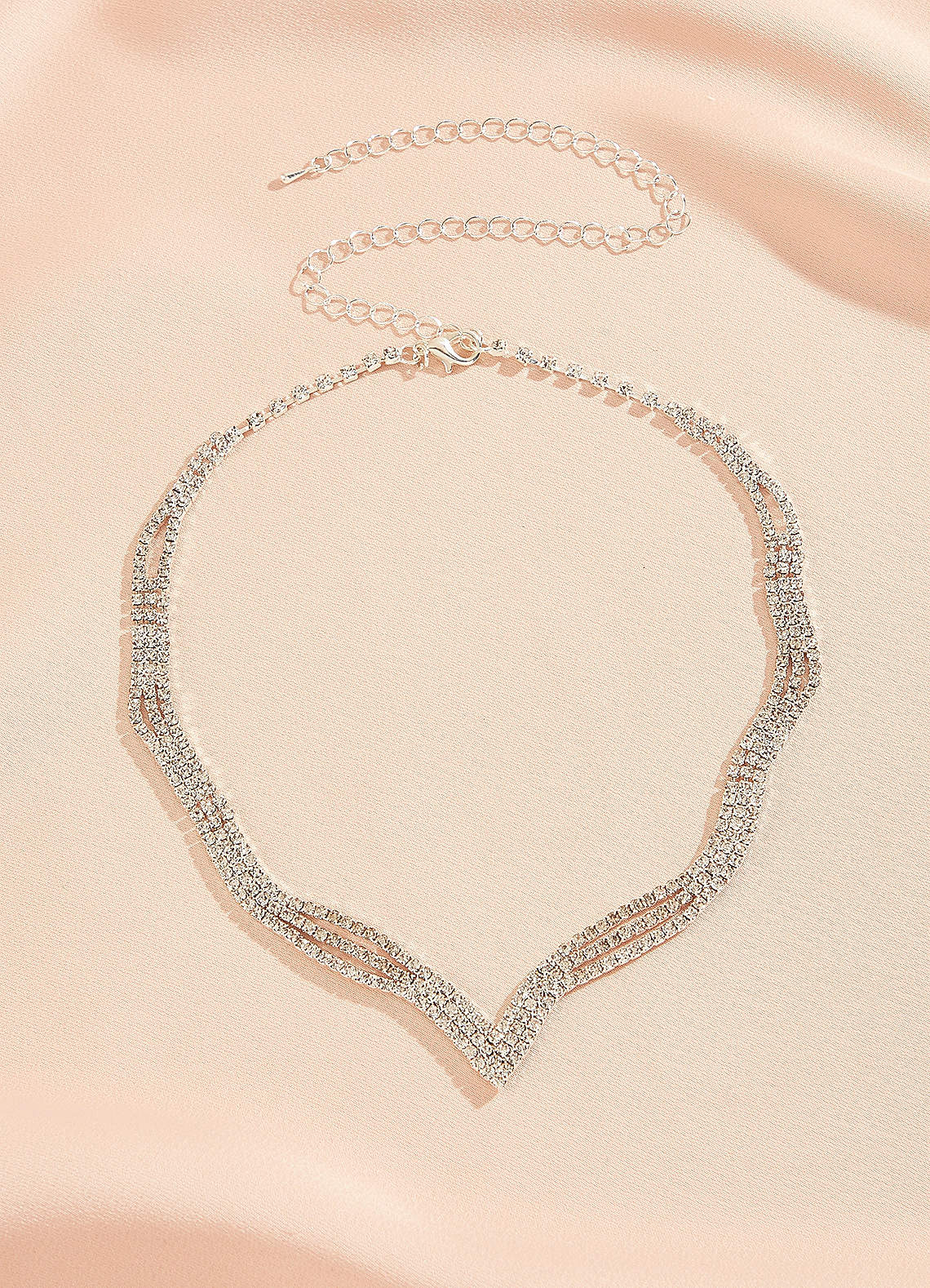 Full Diamond Zigzag Jewelry Set | Azazie