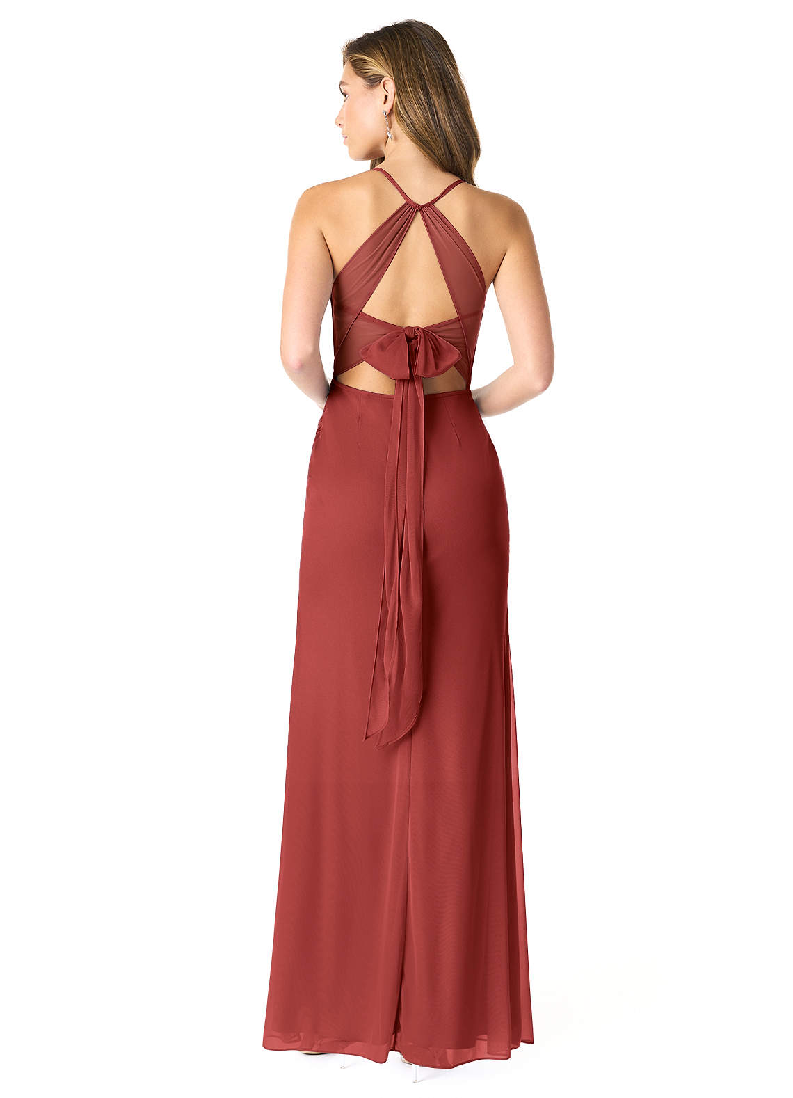 Rust Azazie Dorita Bridesmaid Dresses | Azazie