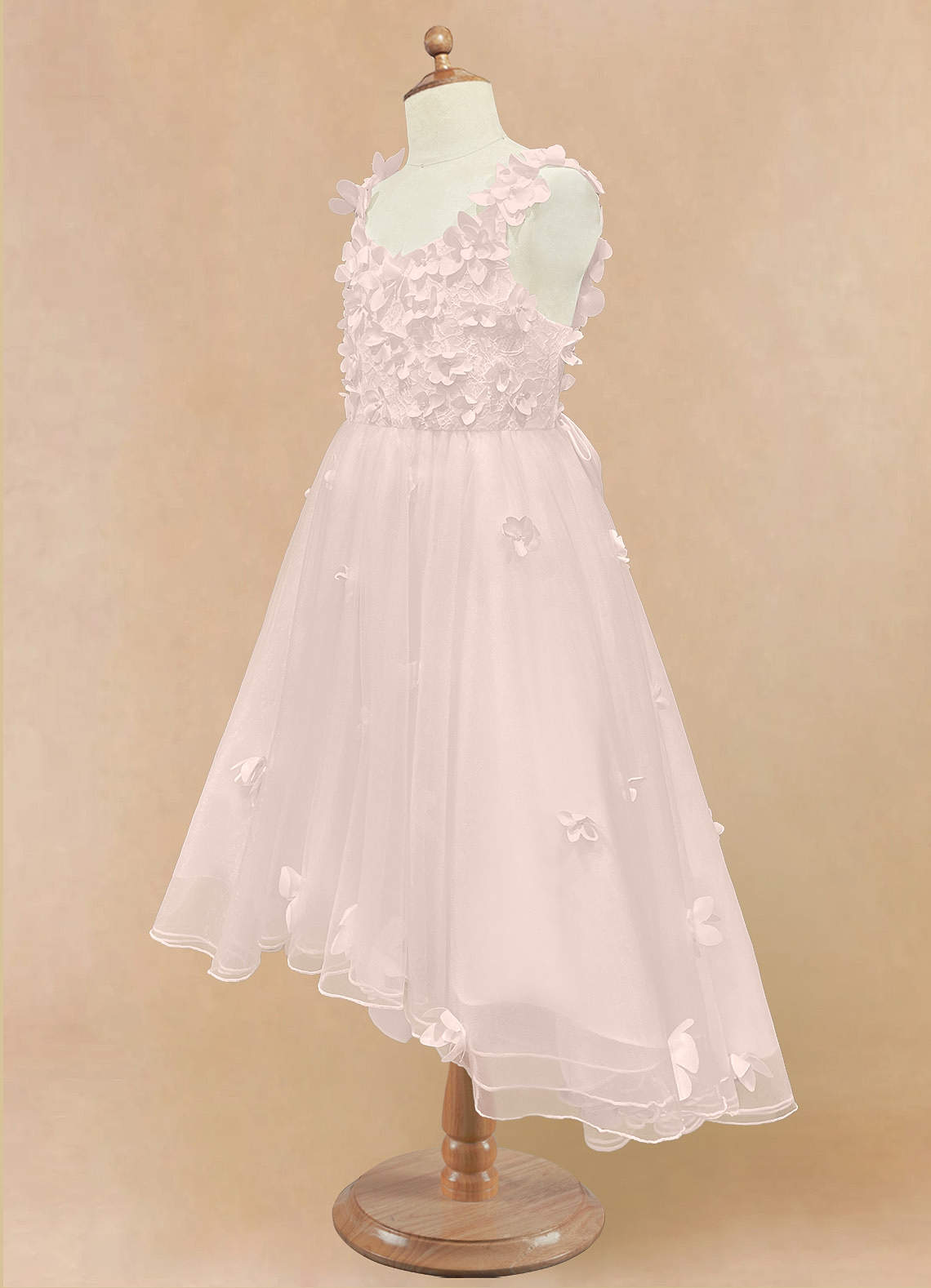 Rose Petal Azazie Ceres Rose Petal Ball-Gown Lace Tulle Dress | Azazie