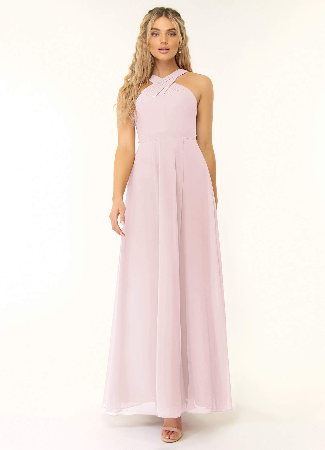 Blushing Pink Azazie Dixie Bridesmaid Dresses | Azazie