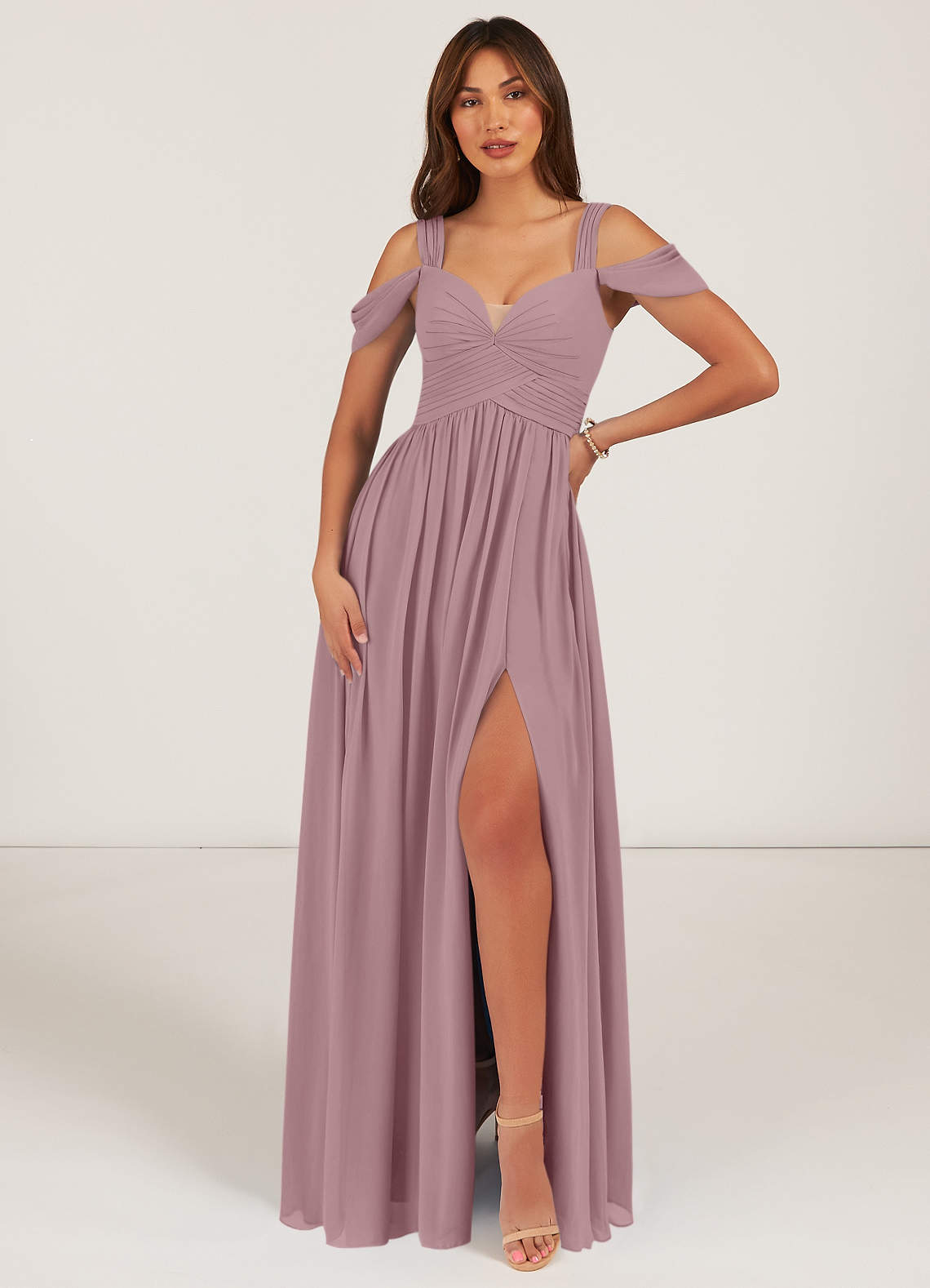 Dusty Rose Azazie Lianne Bridesmaid Dresses | Azazie