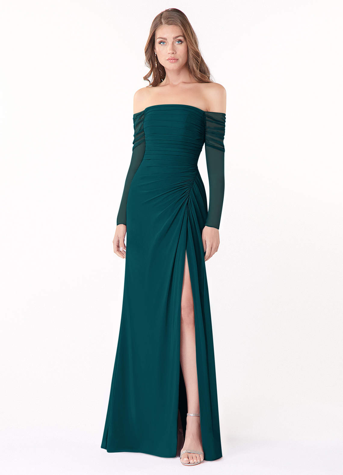 Pine Azazie Jaquelyn Bridesmaid Dresses | Azazie