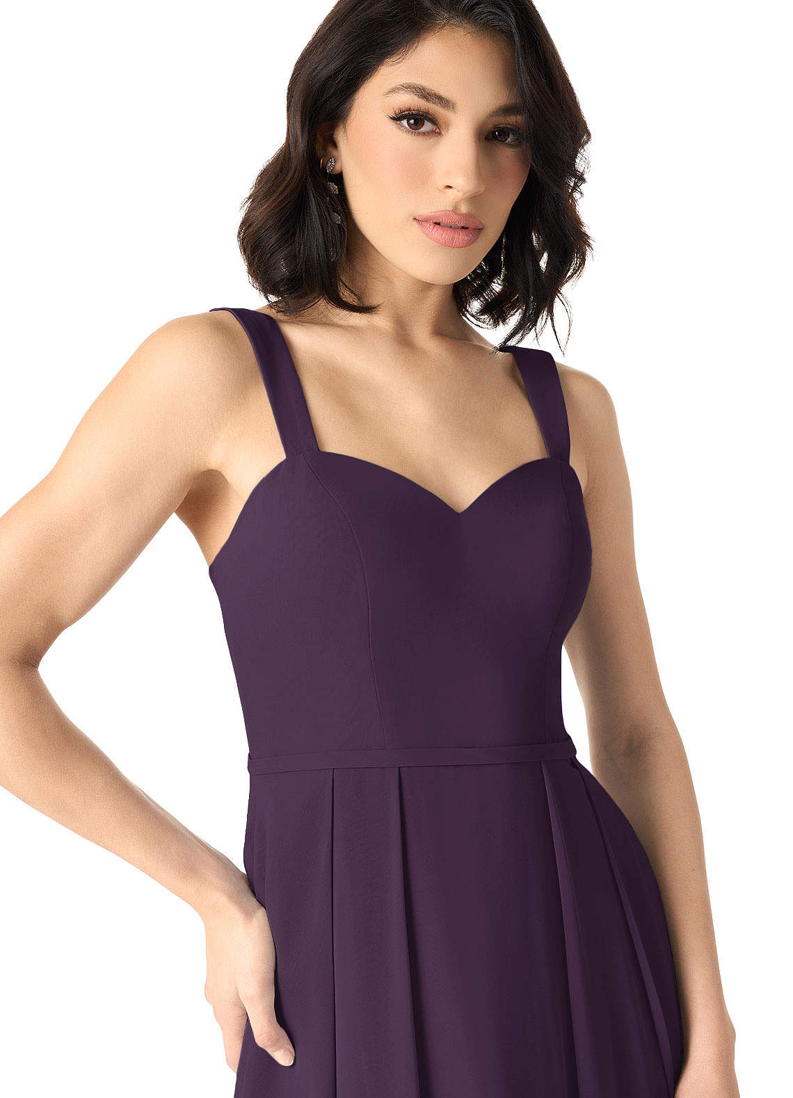 Plum Azazie Simoan Bridesmaid Dresses | Azazie