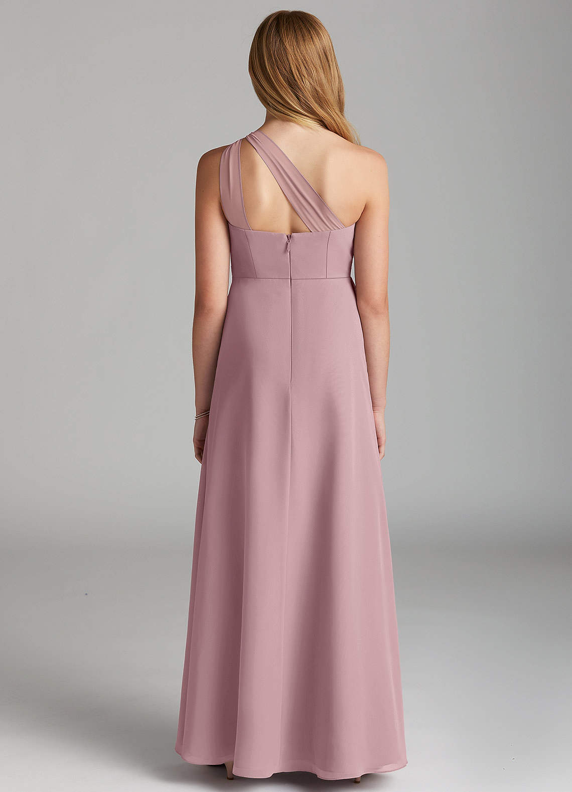 Azazie Maive Junior Bridesmaid Dress in Dusty Rose | Azazie