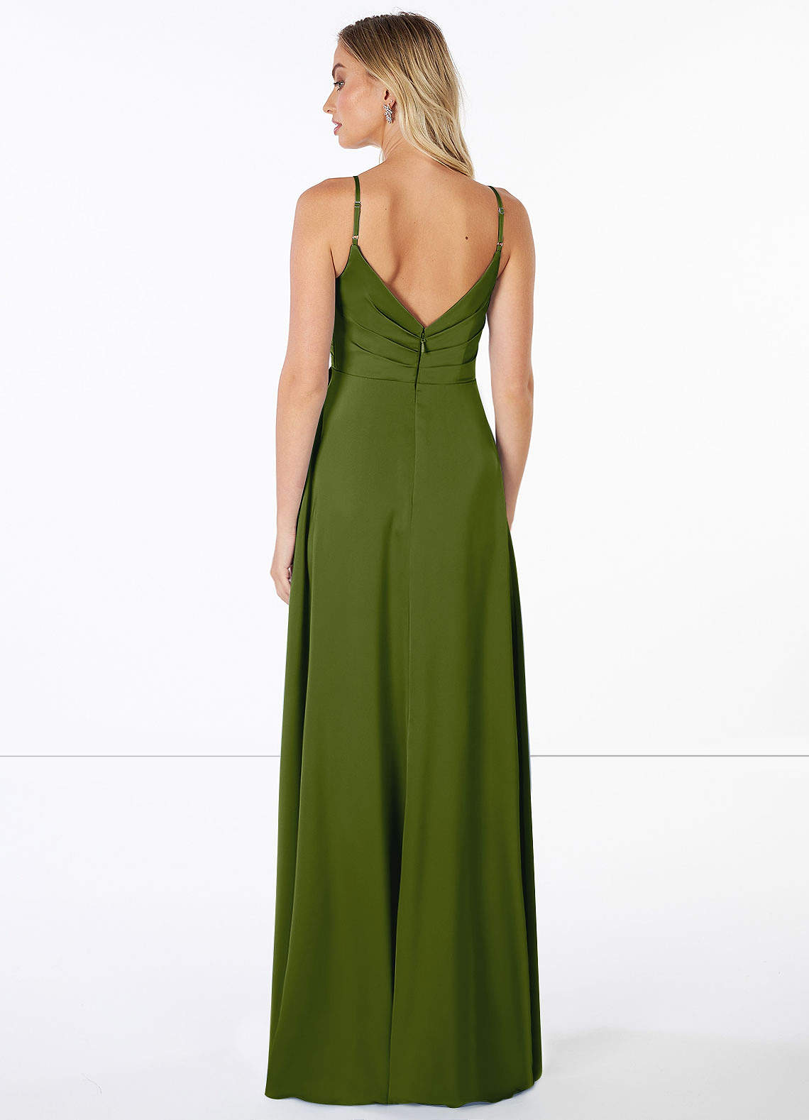 Juniper Azazie Calissa Stretch Satin Dress Bridesmaid Dresses | Azazie