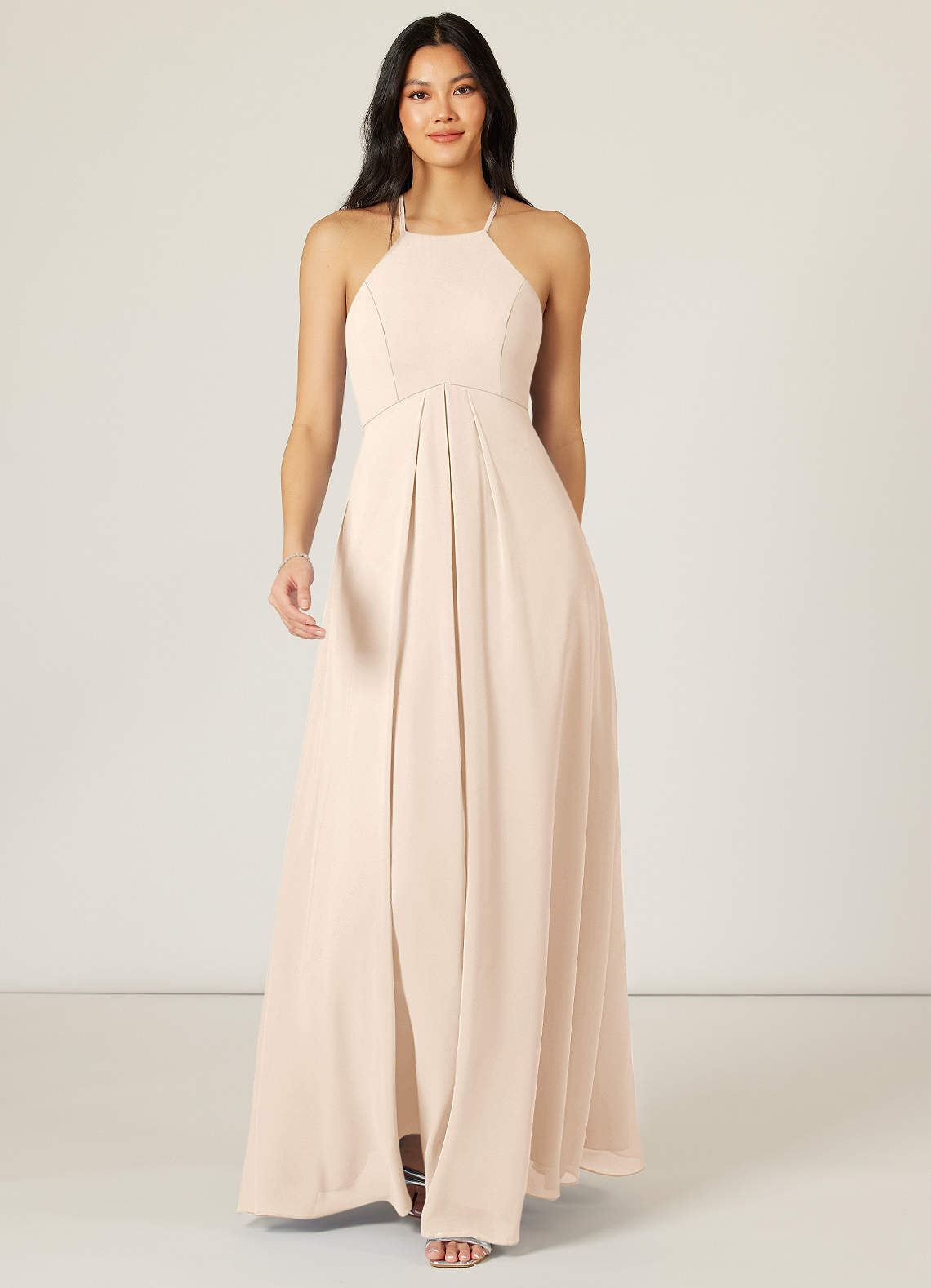 Azazie Sarah White Alabaster Bridesmaid Dresses | Azazie