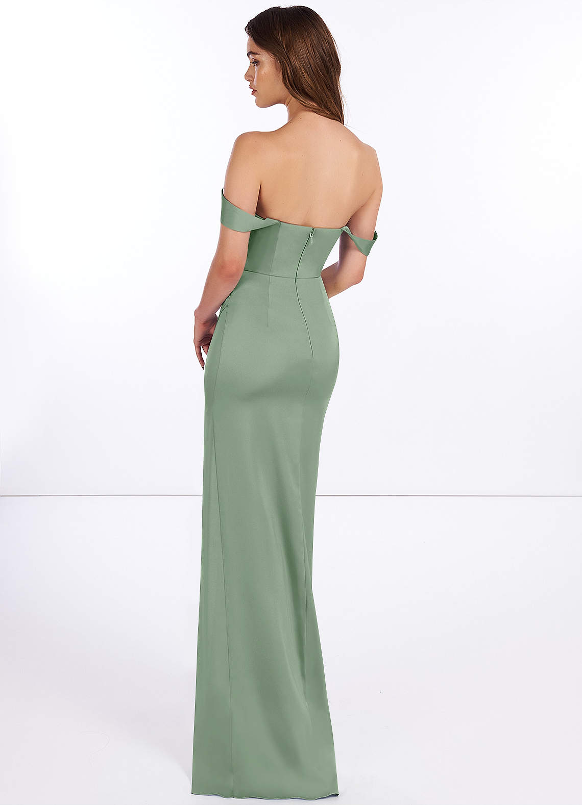 Matcha Azazie Mila Stretch Satin Dress Bridesmaid Dresses | Azazie