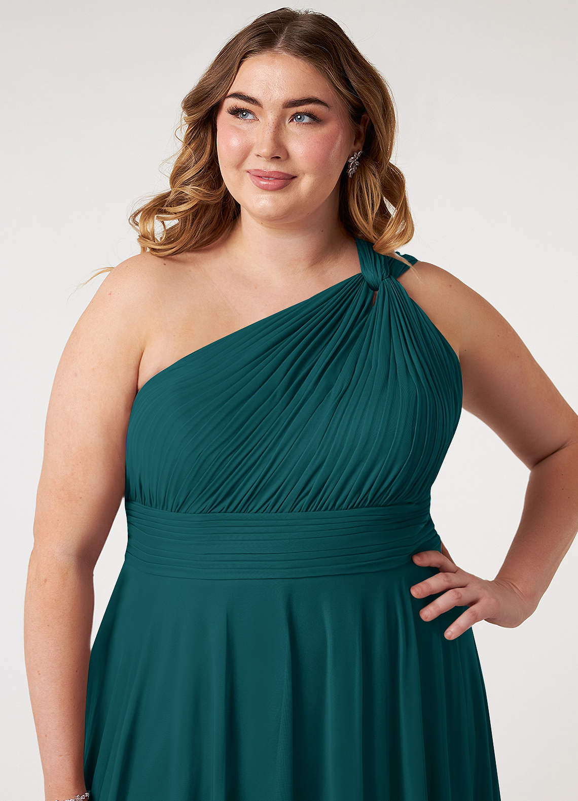 Peacock Azazie Charlize Bridesmaid Dresses | Azazie