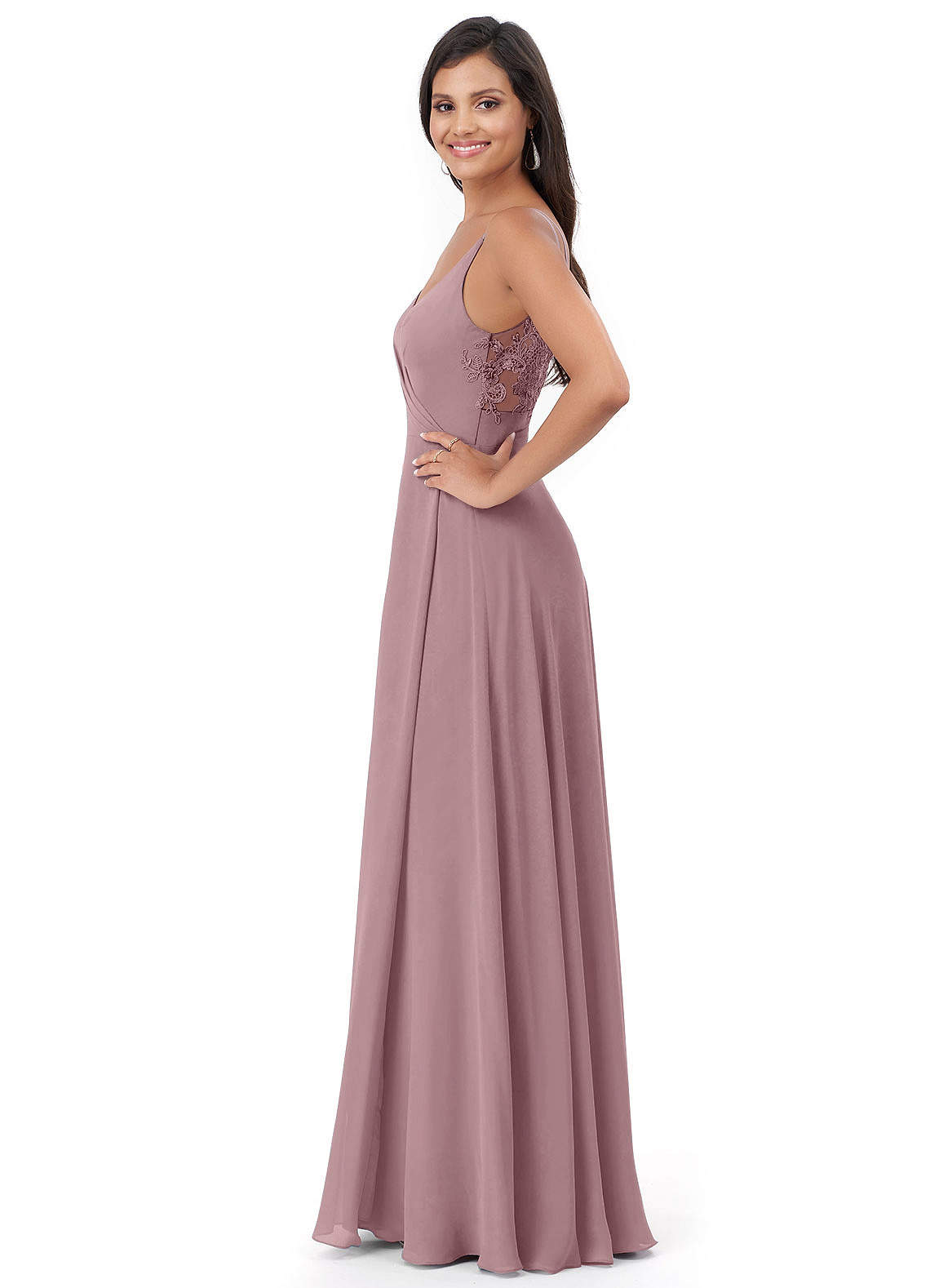 Dusty Rose Azazie Lennon Bridesmaid Dresses | Azazie