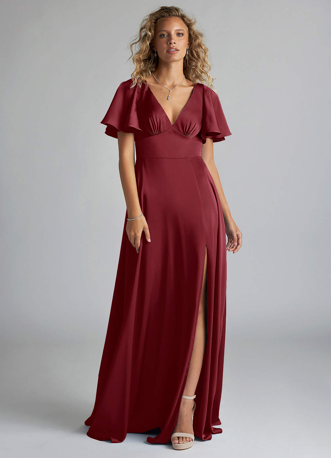 Cabernet Azazie Kimber Bridesmaid Dresses | Azazie