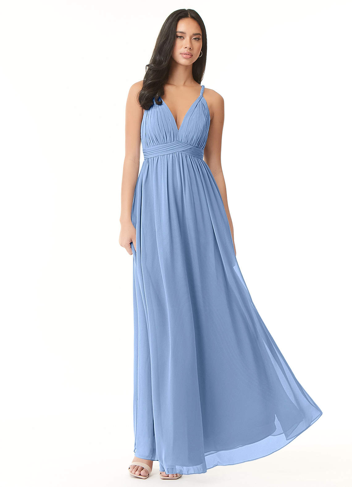 Steel Blue Azazie Rowena Bridesmaid Dresses | Azazie