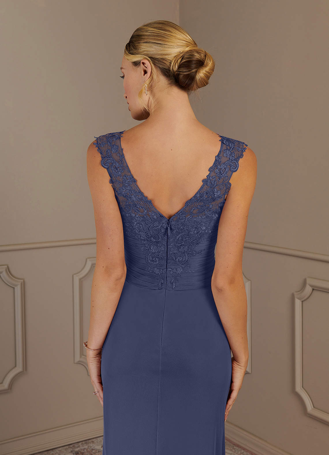 Azazie Edelin Stormy A-Line Sweetheart Neckline Pleated Mesh Dress | Azazie