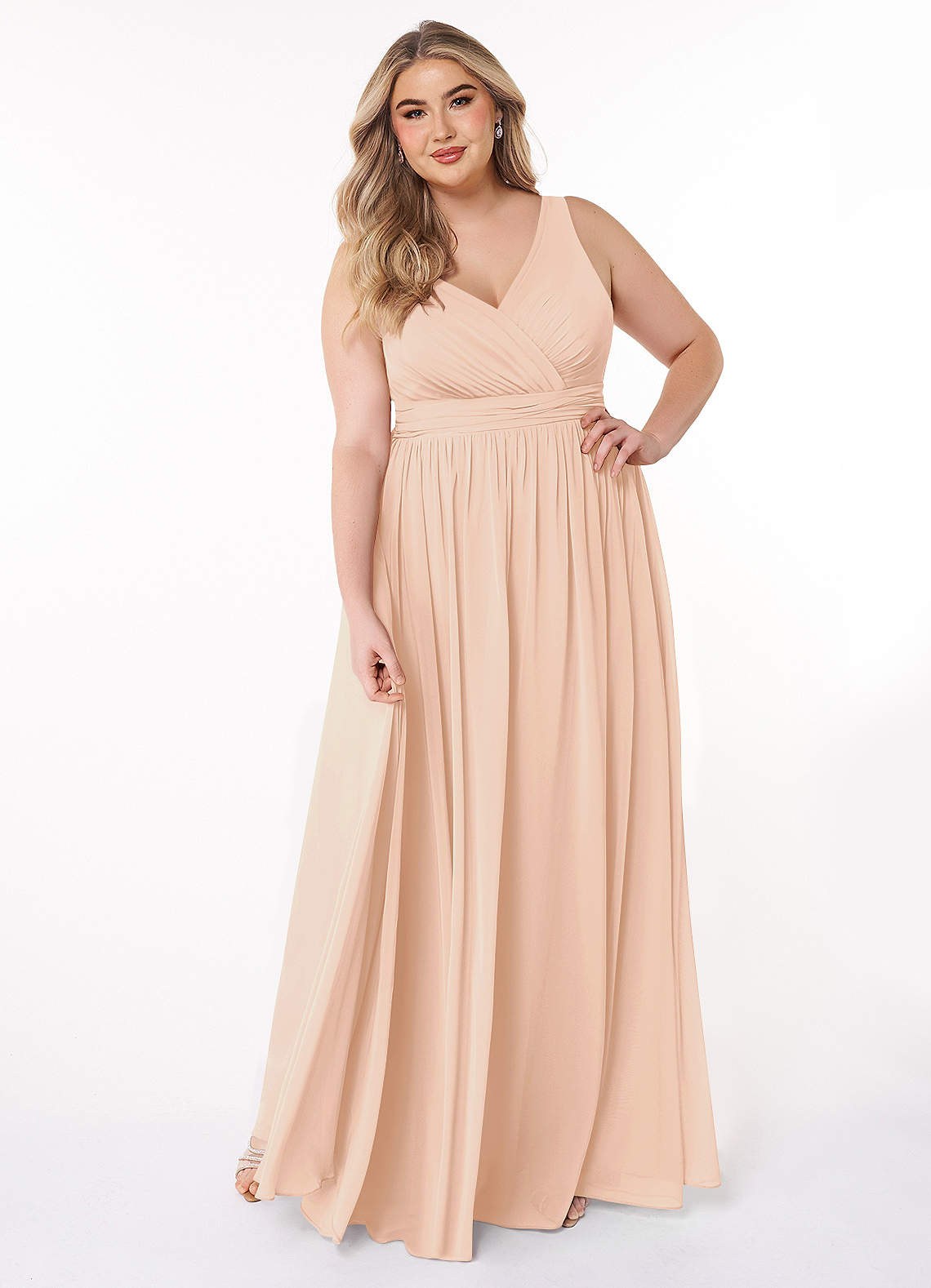 Azazie Kora English Rose Bridesmaid Dresses | Azazie