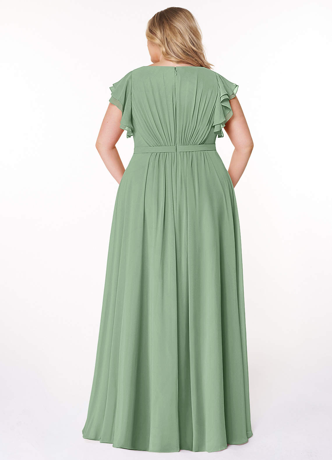 Matcha Azazie Daphne Modest Bridesmaid Dresses | Azazie