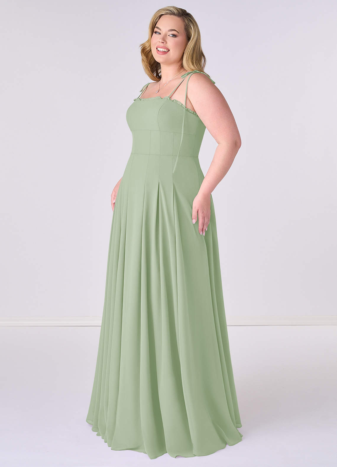 Barbie™ AZAZIE 1014 Dusty Sage Bridesmaid Dresses | Azazie