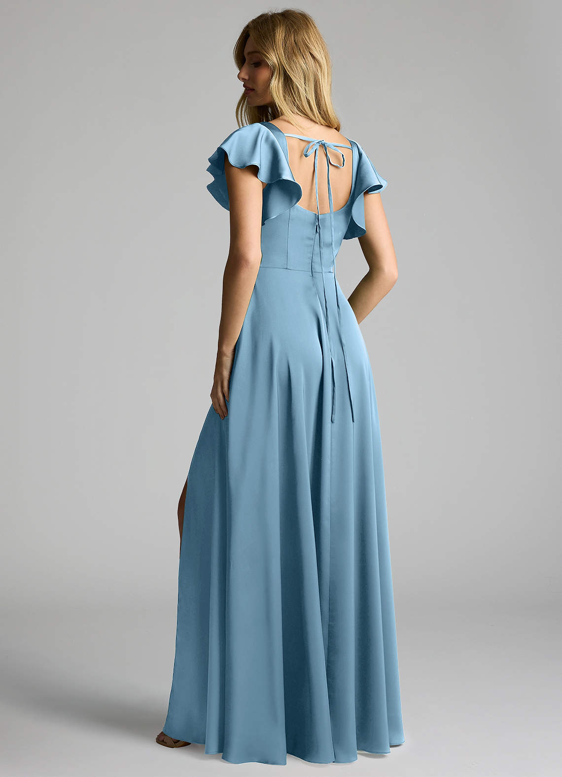 Azazie Bondi Steel Blue Bridesmaid Dresses | Azazie