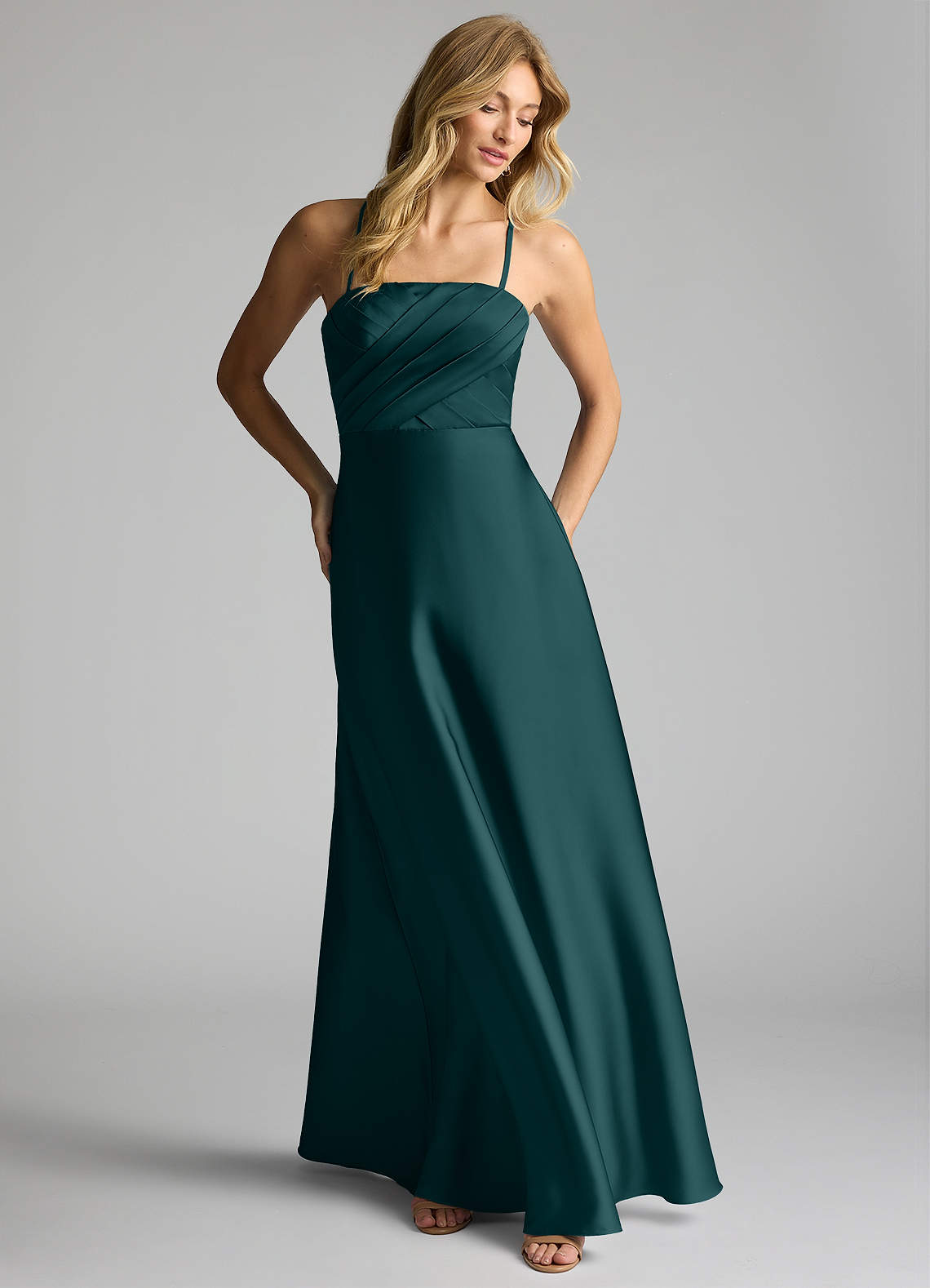 Pine Azazie Kami Bridesmaid Dresses | Azazie