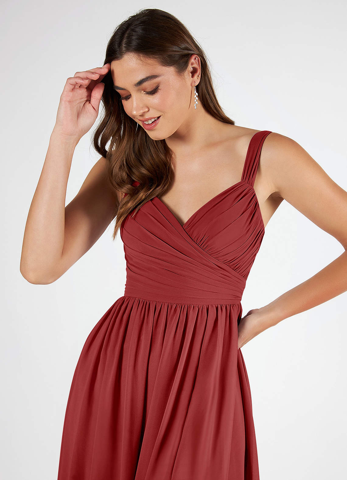 Rust Azazie Aziza Bridesmaid Dresses | Azazie