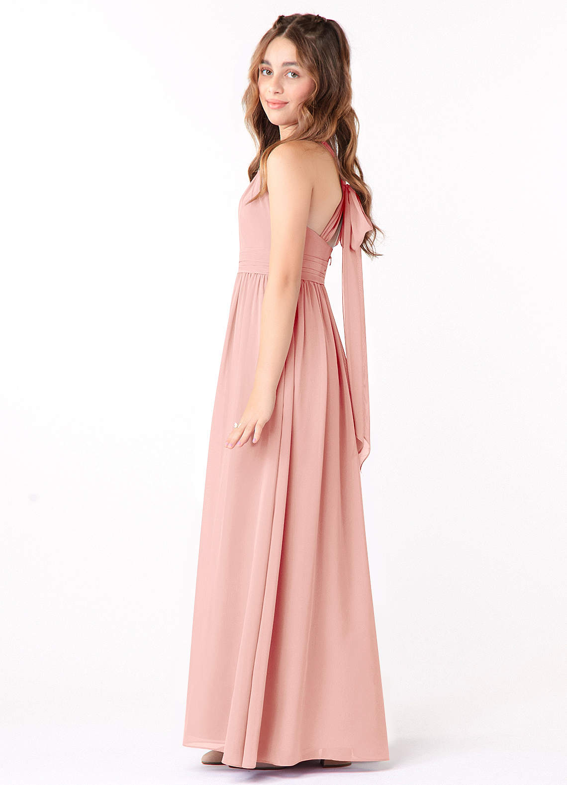 Azazie Jaylah Junior Bridesmaid Dress in Rosette | Azazie