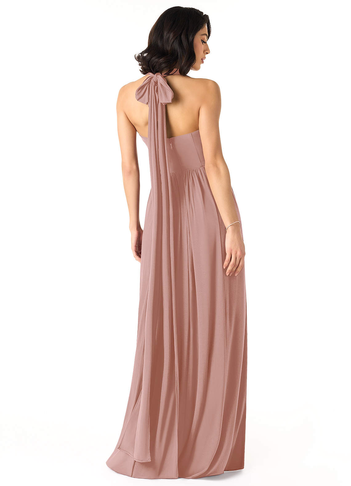 Dusty Rose Azazie Louella Bridesmaid Dresses | Azazie