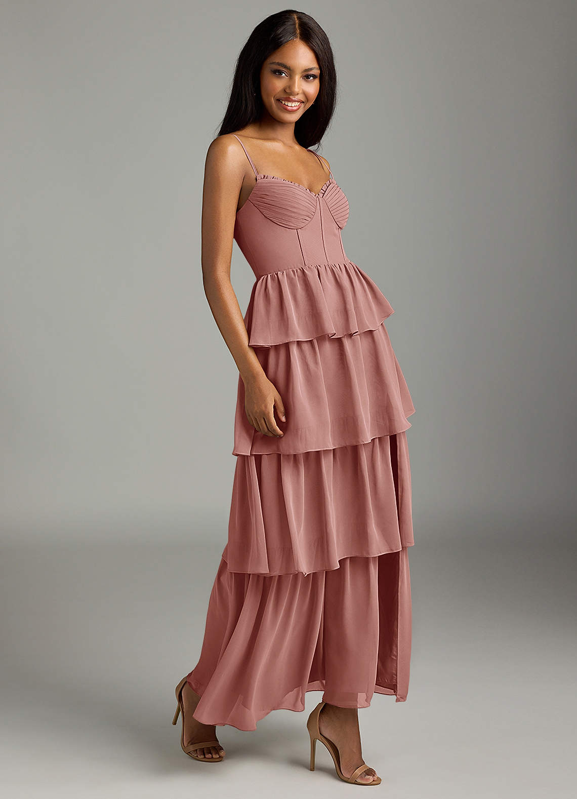 Azazie Kaiden Dusty Rose Bridesmaid Dresses | Azazie