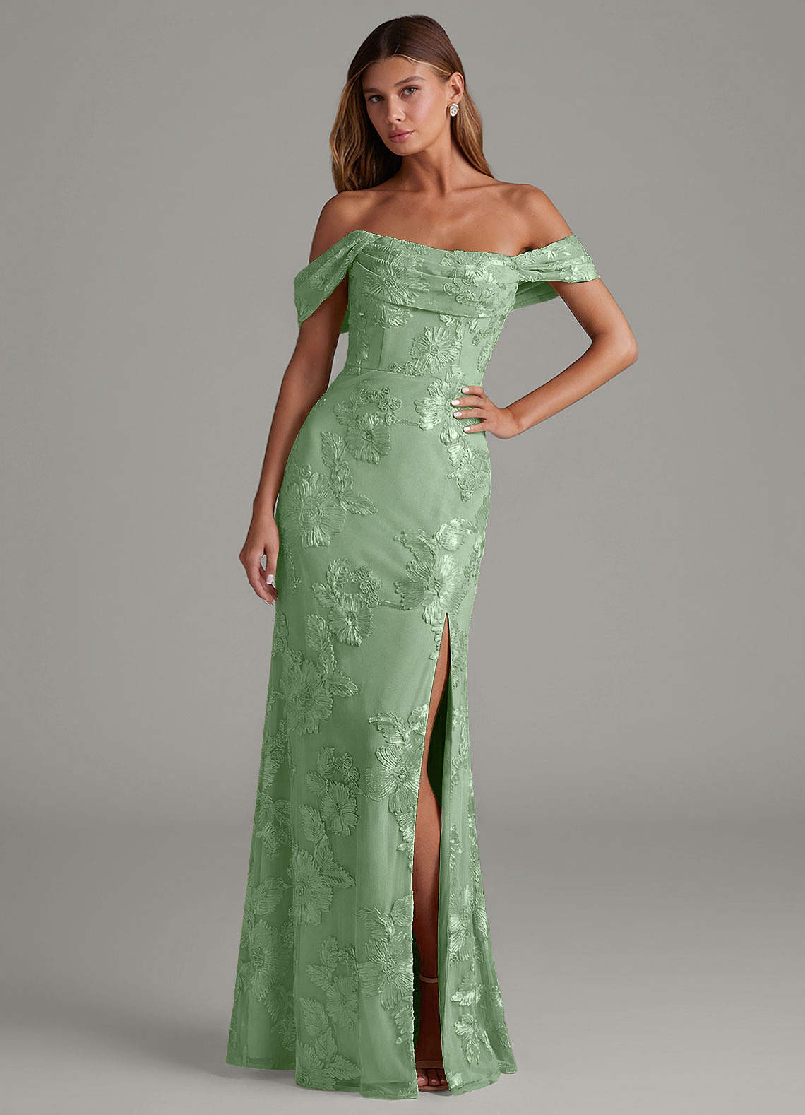 Azazie Saige Verdant Mist Bridesmaid Dresses | Azazie