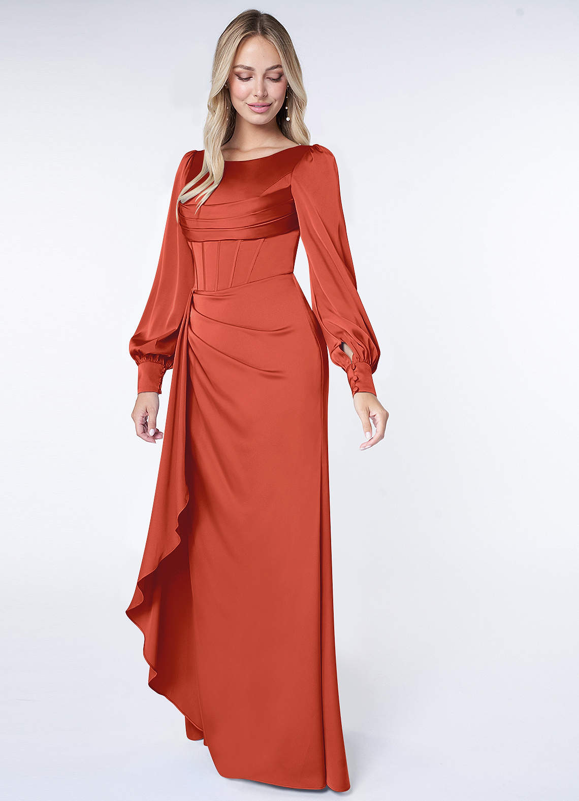 Rust Azazie Raye Bridesmaid Dresses | Azazie