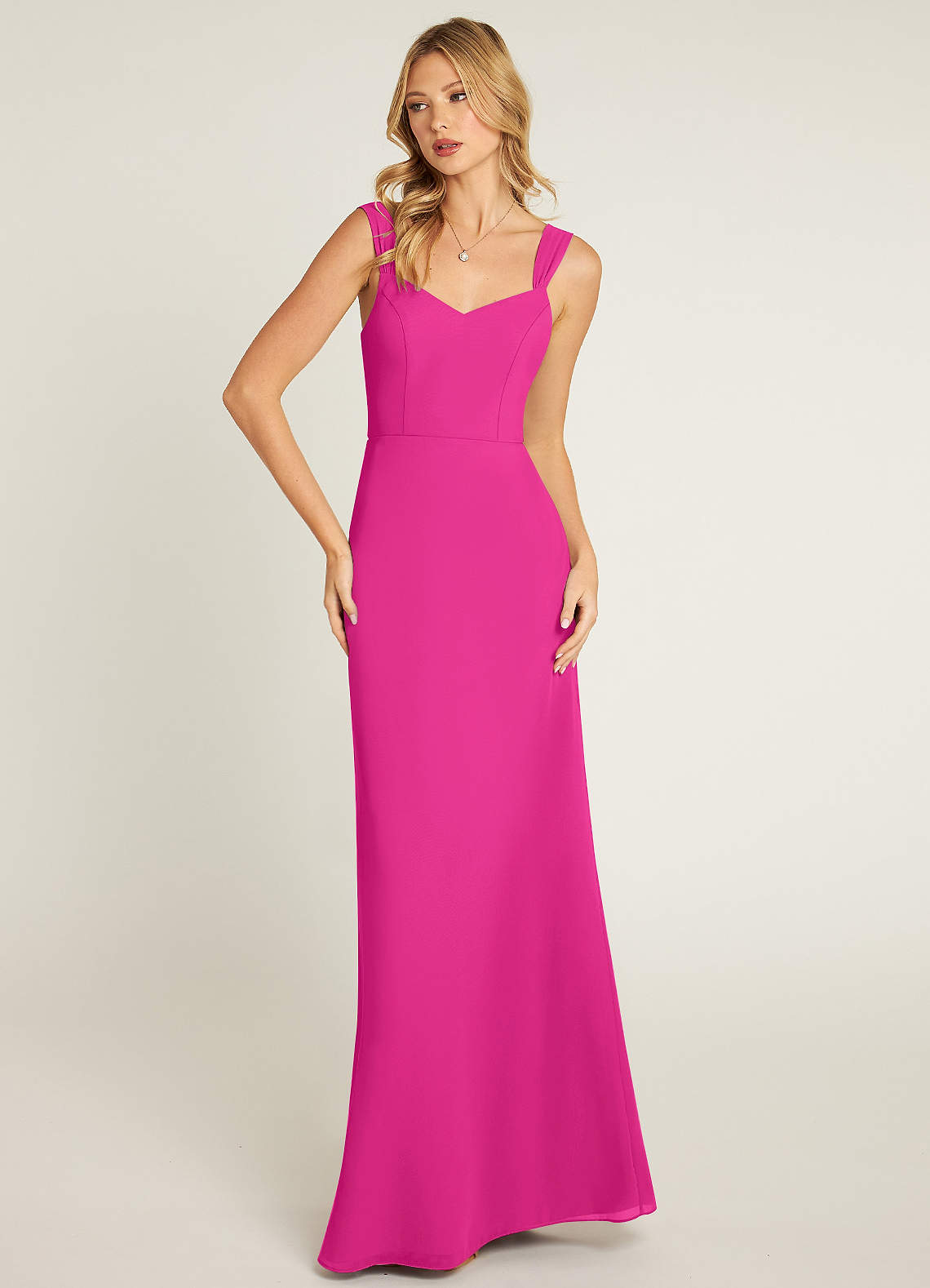 Azazie Denice Fuchsia Bridesmaid Dresses | Azazie