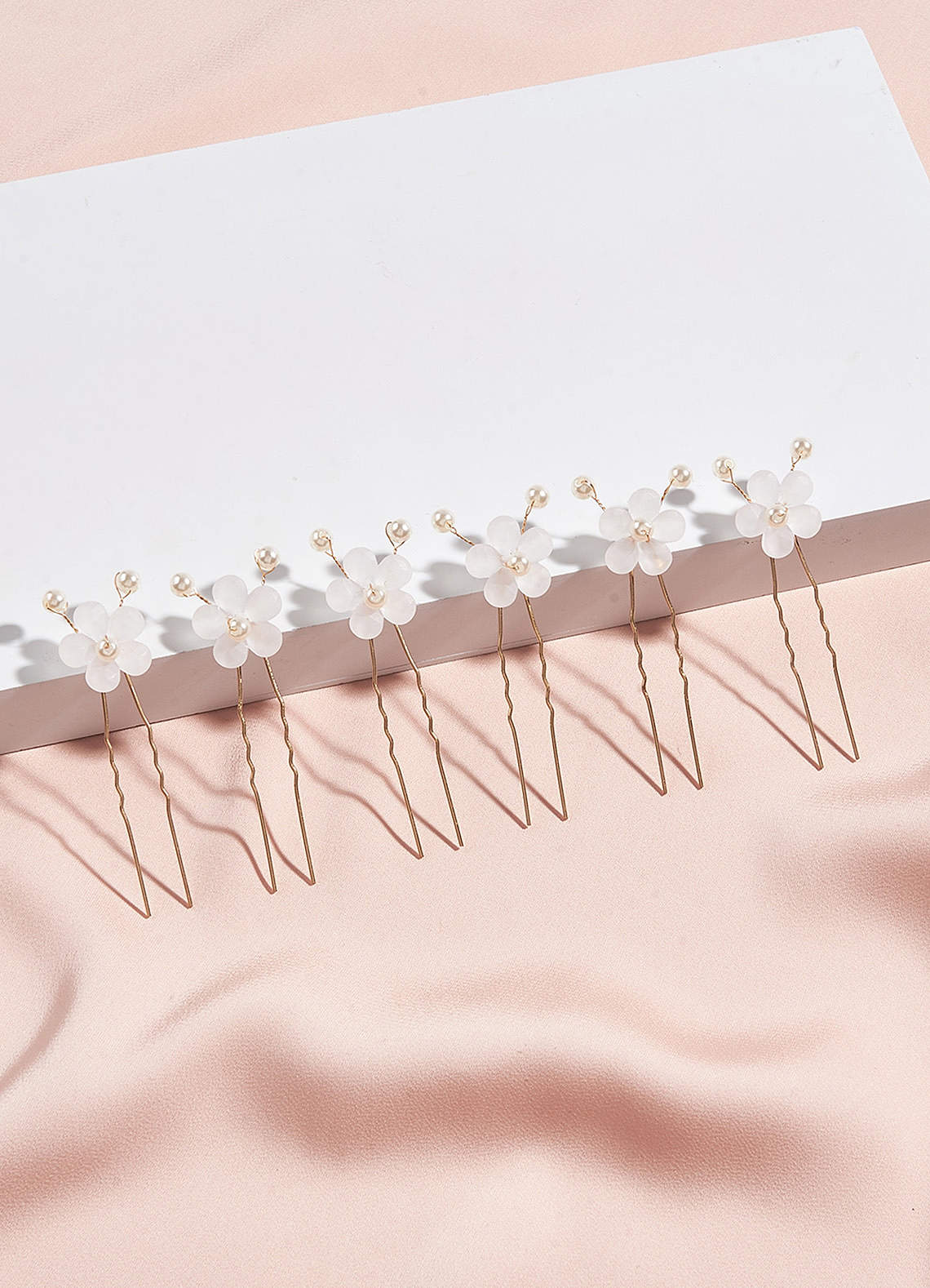 Floral Pearl Hairpin Set | Azazie