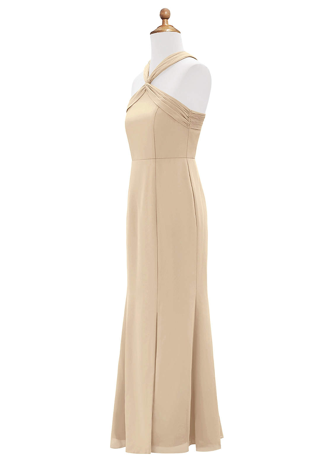 Azazie Rue Junior Bridesmaid Dress in Champagne | Azazie