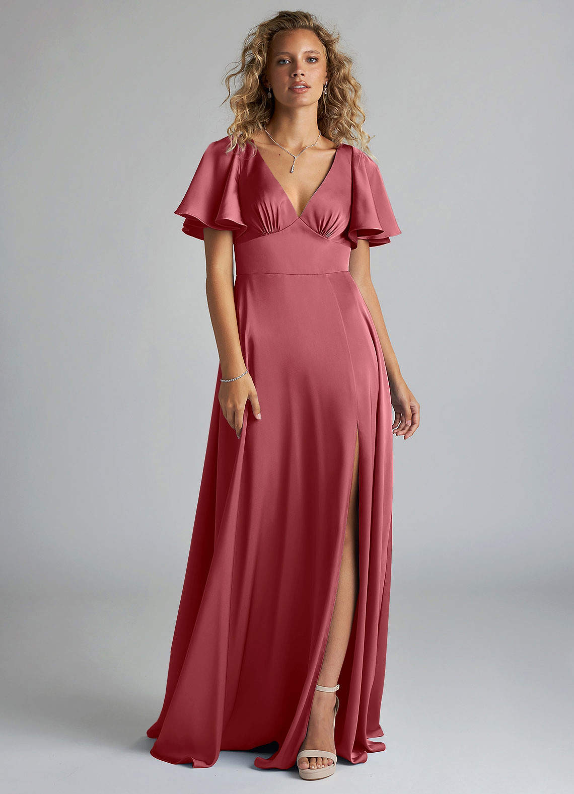 Azazie Kimber Desert Rose Bridesmaid Dresses | Azazie