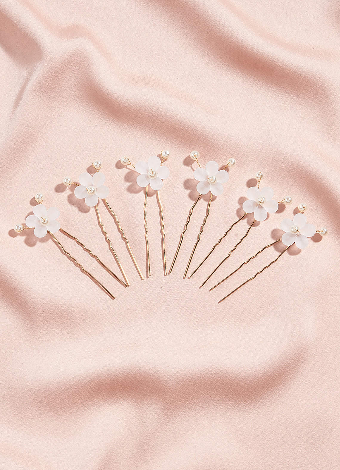 Floral Pearl Hairpin Set | Azazie