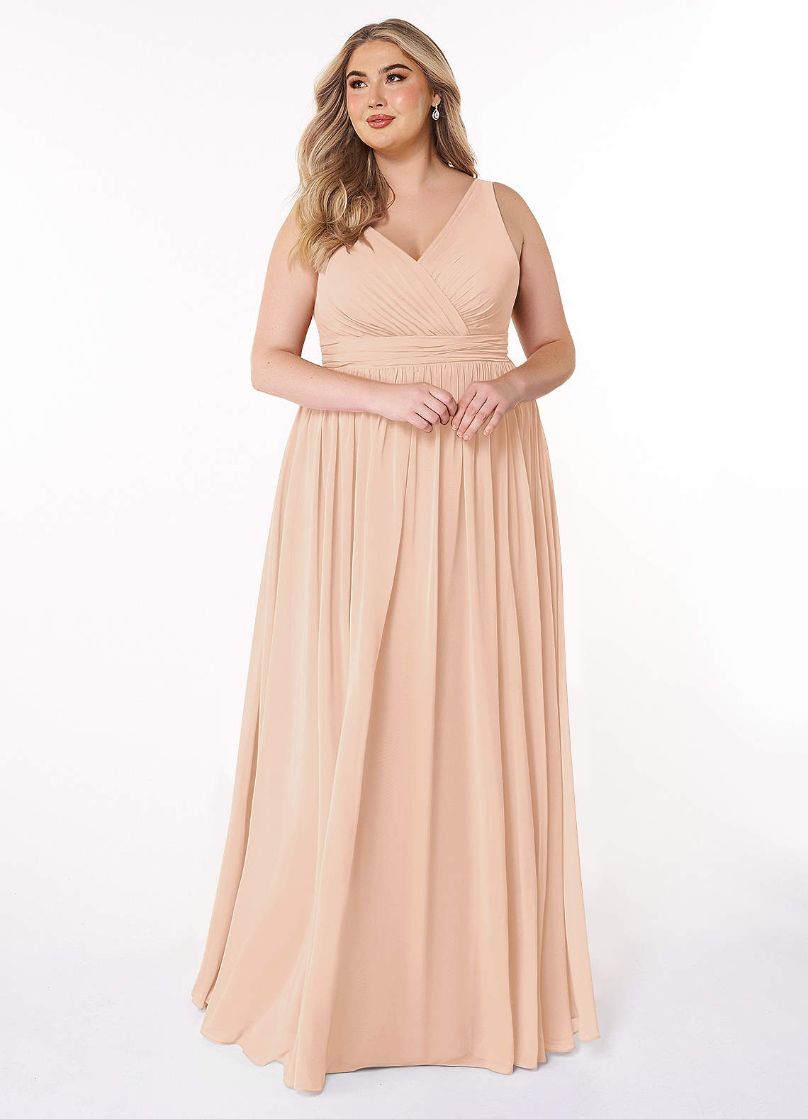 Azazie Kora English Rose Bridesmaid Dresses | Azazie