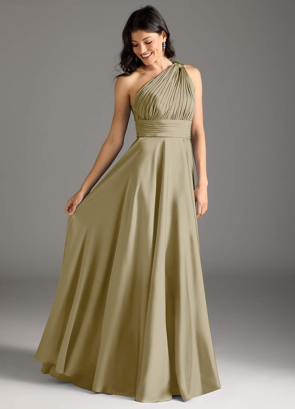 Azazie Charlize Moss Green Bridesmaid Dresses | Azazie