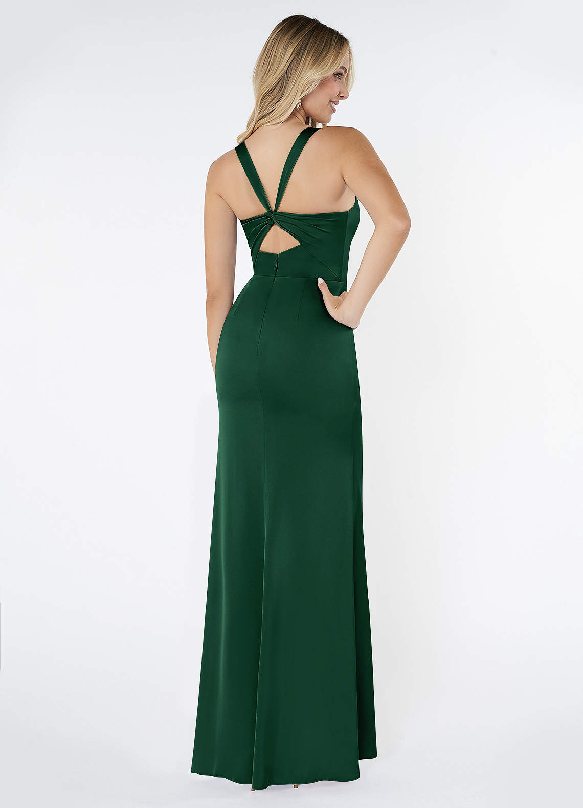Azazie Mero Dark Green Bridesmaid Dresses | Azazie AU